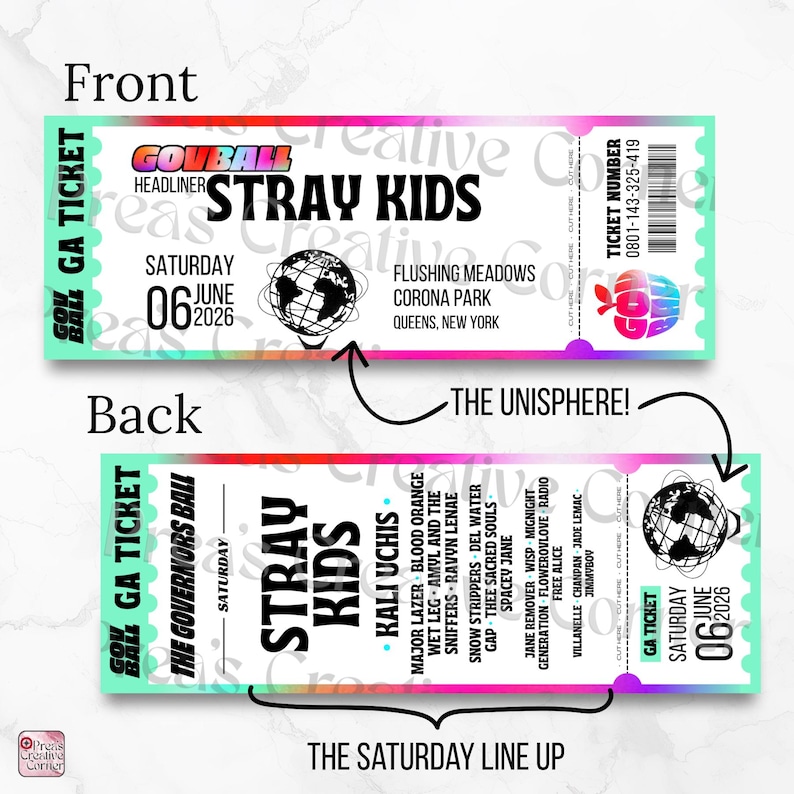 Governors Ball 2026 - Stray Kids GA Tickets - Etsy