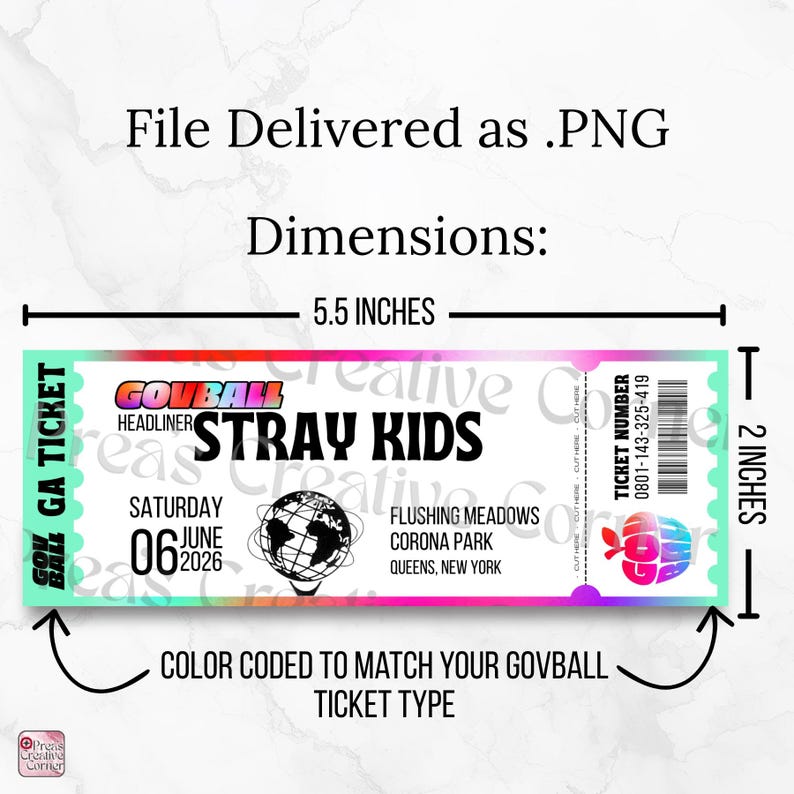 Governors Ball 2026 - Stray Kids GA Tickets - Etsy