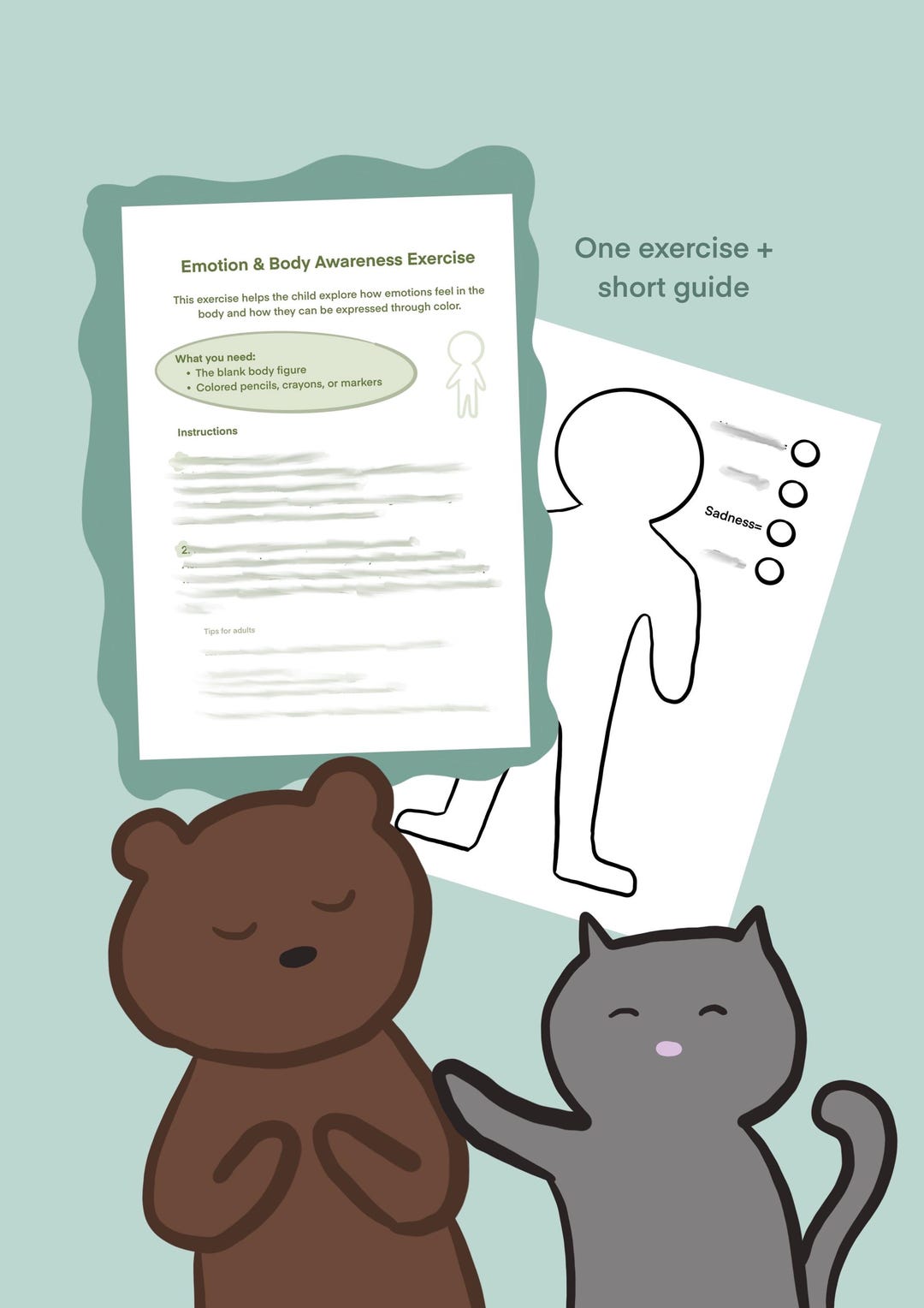 Feelings Body Map Worksheet | Emotional Regulation Activity (digital ...