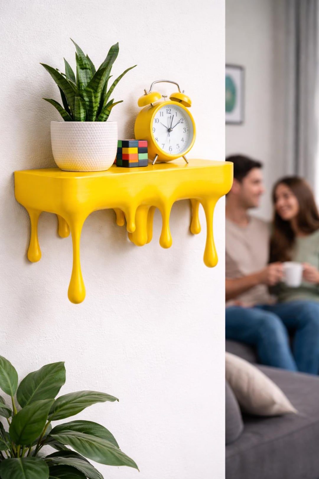 Dripping Wall Shelf – Modern Melt Style Floating Organizer - Etsy
