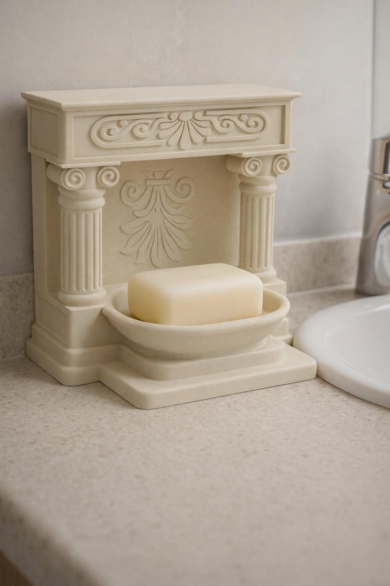 Classical Greek Soap Dish | Handmade 3D Printed Soap Holder | Luxury ...