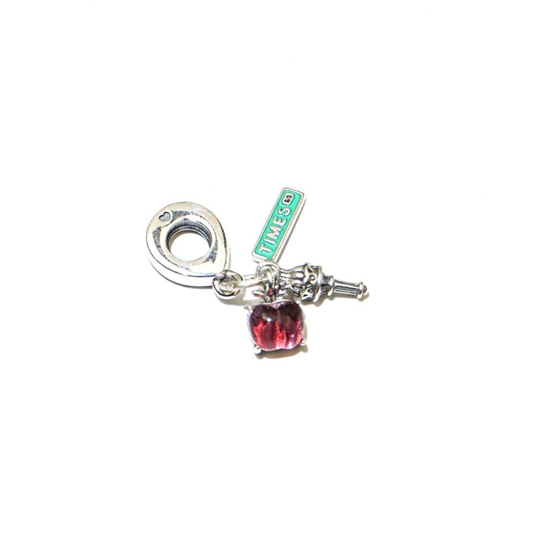 Pandora 925 Ale York Apple Torch and Road Sign Charm Pendant - Etsy