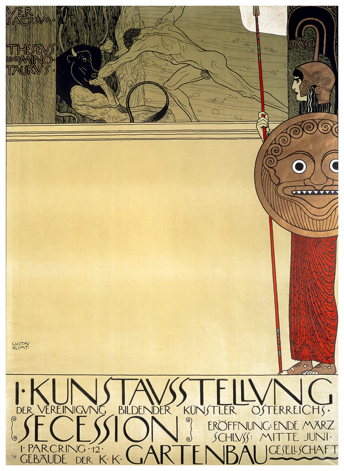 Gustav Klimt Sécession viennoise Affiche Art Nouvea 028 - Etsy France