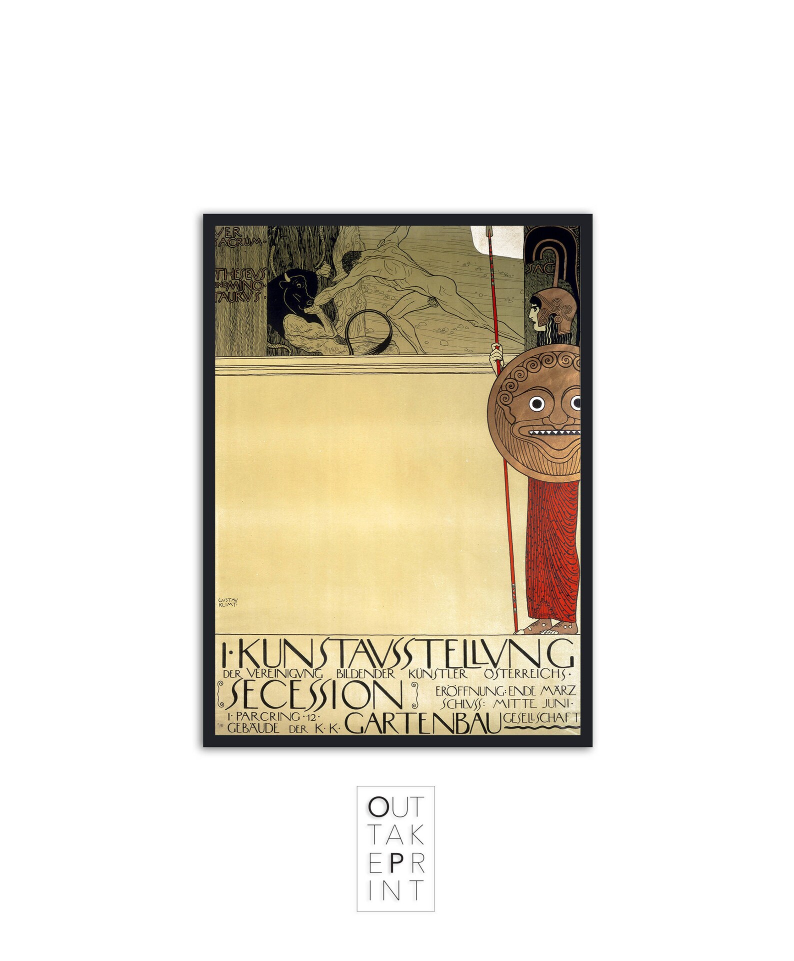 Gustav Klimt Sécession viennoise Affiche Art Nouvea 028 - Etsy France