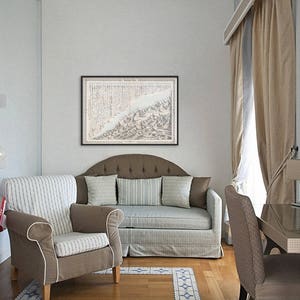 Wall Art Old Maps Chart of Mountains and Rivers 1855 Joseph Colton, 081 ...