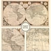 Old Map A New Map of the World With All the New Discoveries by Capt ...