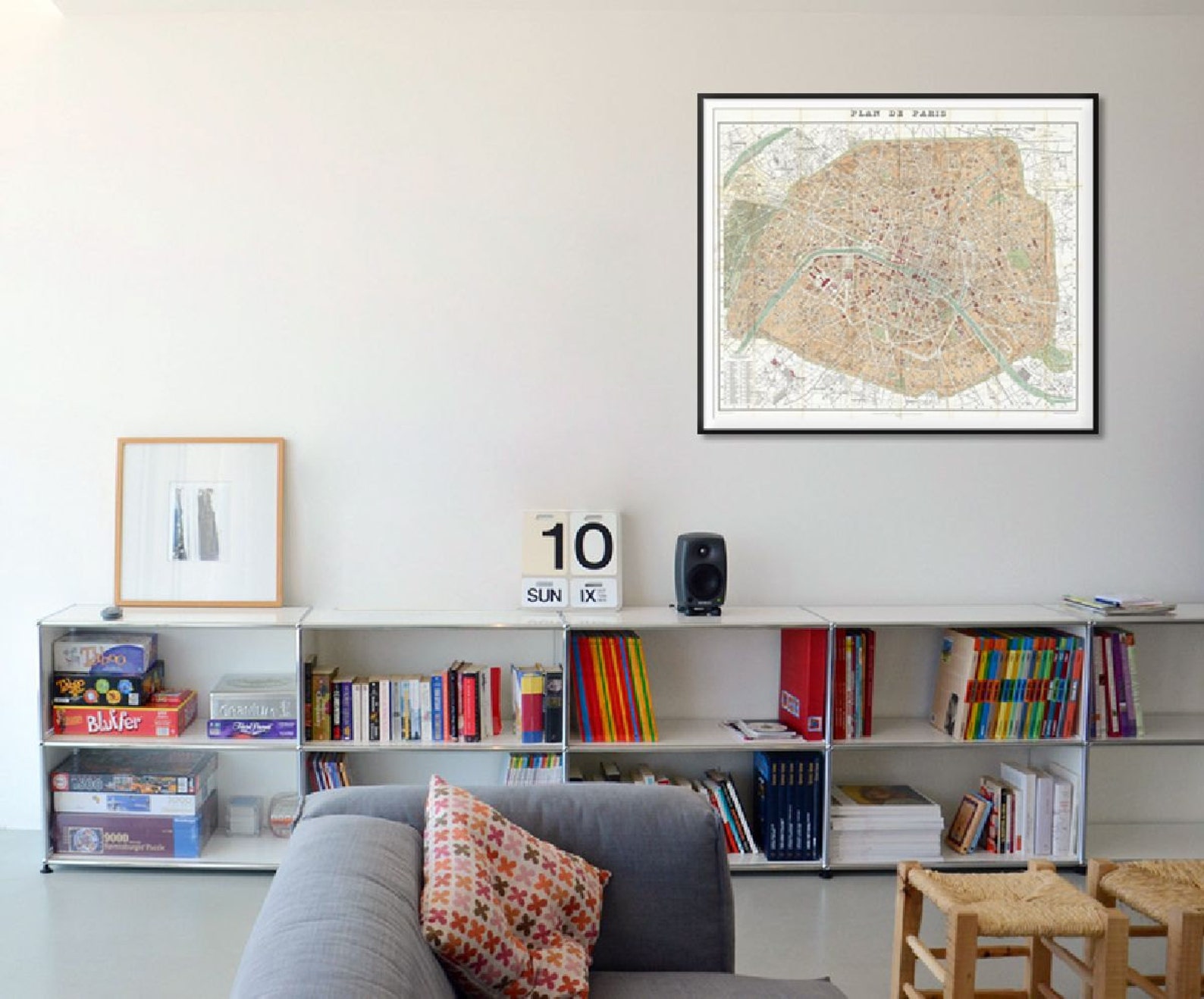 Old Map of Paris - Plan De Paris (1892) - Framed Print, 047 - Etsy