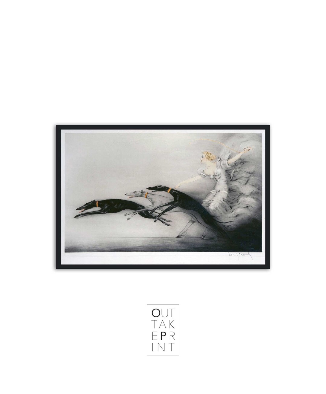 Vintage Art Reproduction - Louis Icart "speed Ii" - Art Deco Print for ...