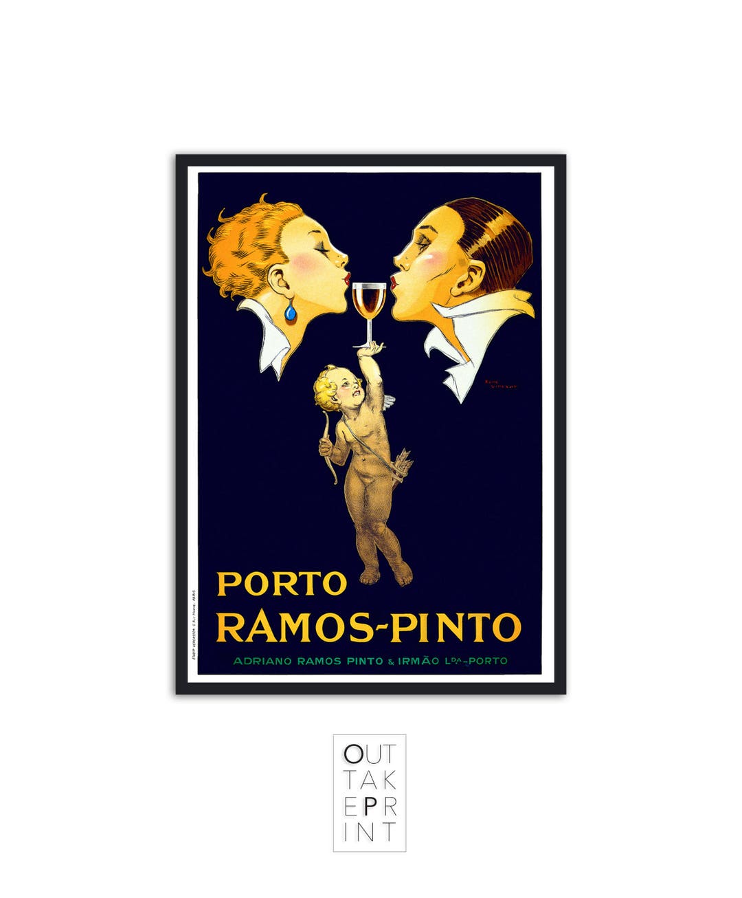 Art Deco Advertisement by René Vincent Porto Ramos Pinto Vintage ...