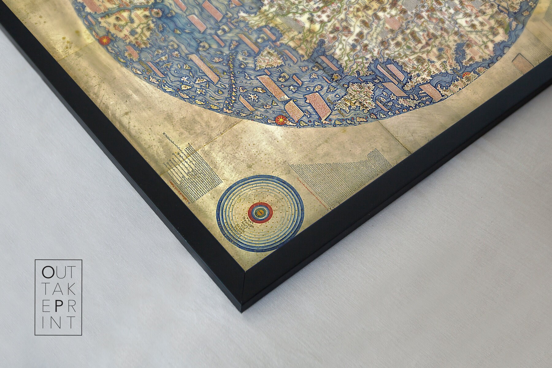 Fra Mauro Map - Old Map of the World 1450 - Detailed and Sharp Details ...