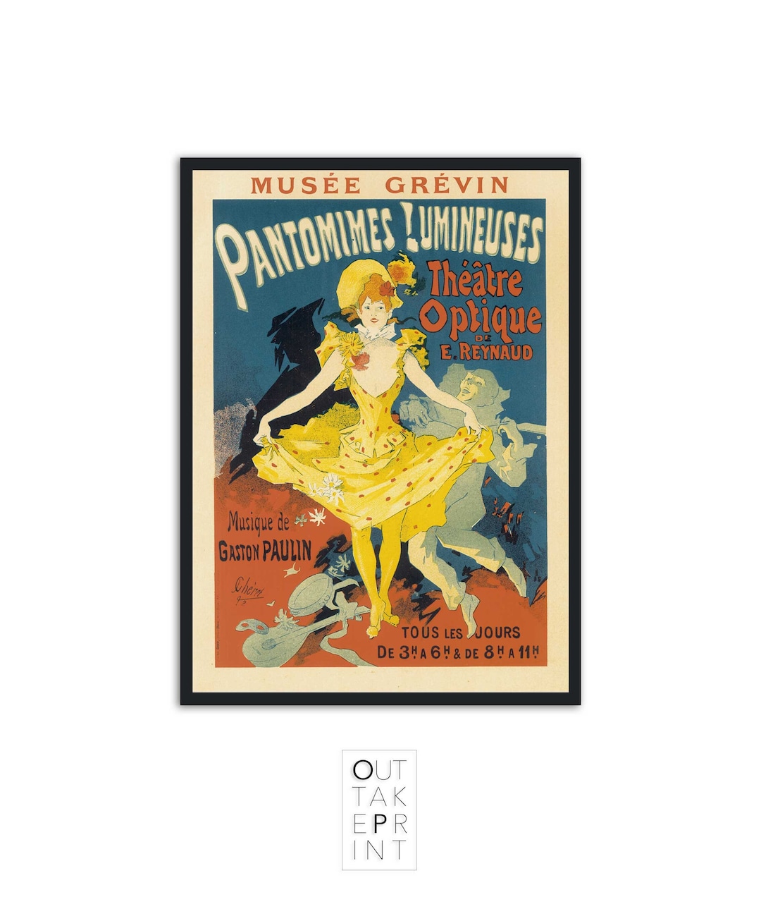 Vintage Style Theatre Ad Pantomimes of Light Poster Art - Etsy