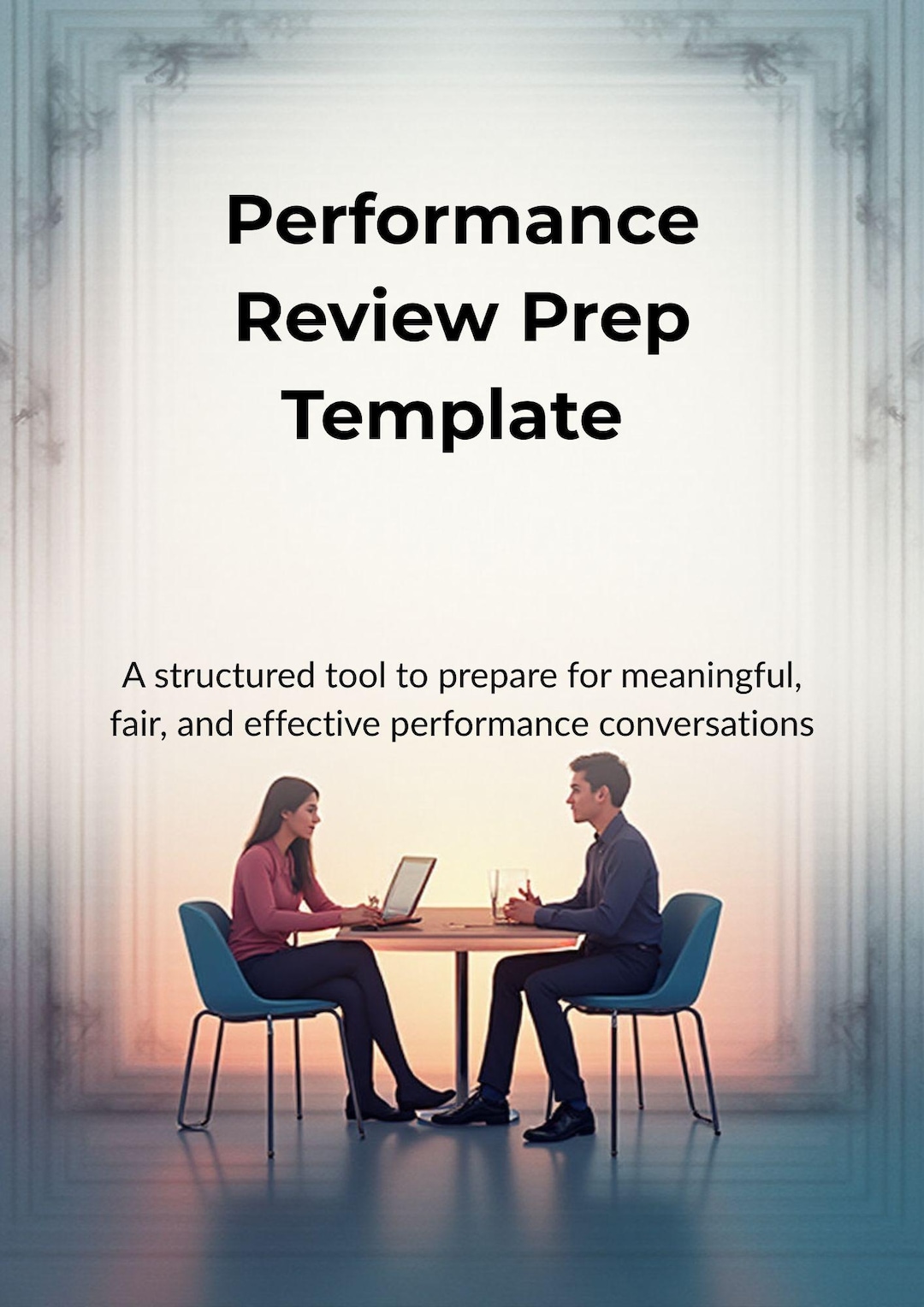 Performance Review Prep Template |editable Canva Template | Fully ...