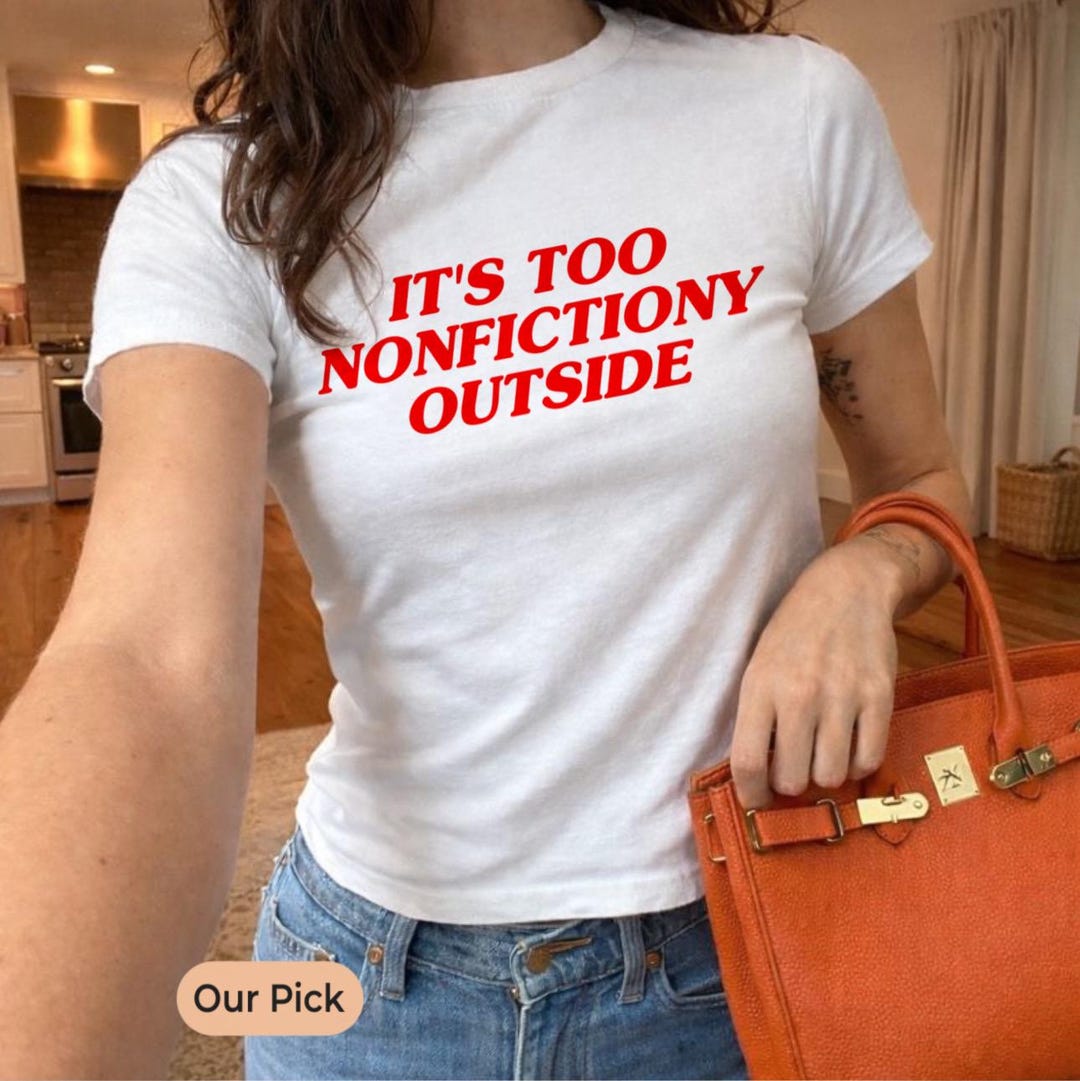 COZY Too Nonfictiony Outside T-shirt | Book Lover Tee | Book Club Shirt ...