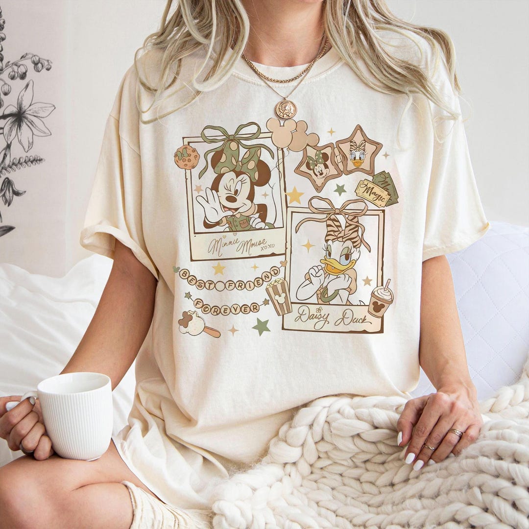 Coquette Bows Minnie and Daisy Safari Shirt, Disney With My Bestie ...
