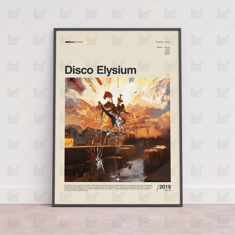 Disco Elysium Paintings - Etsy UK