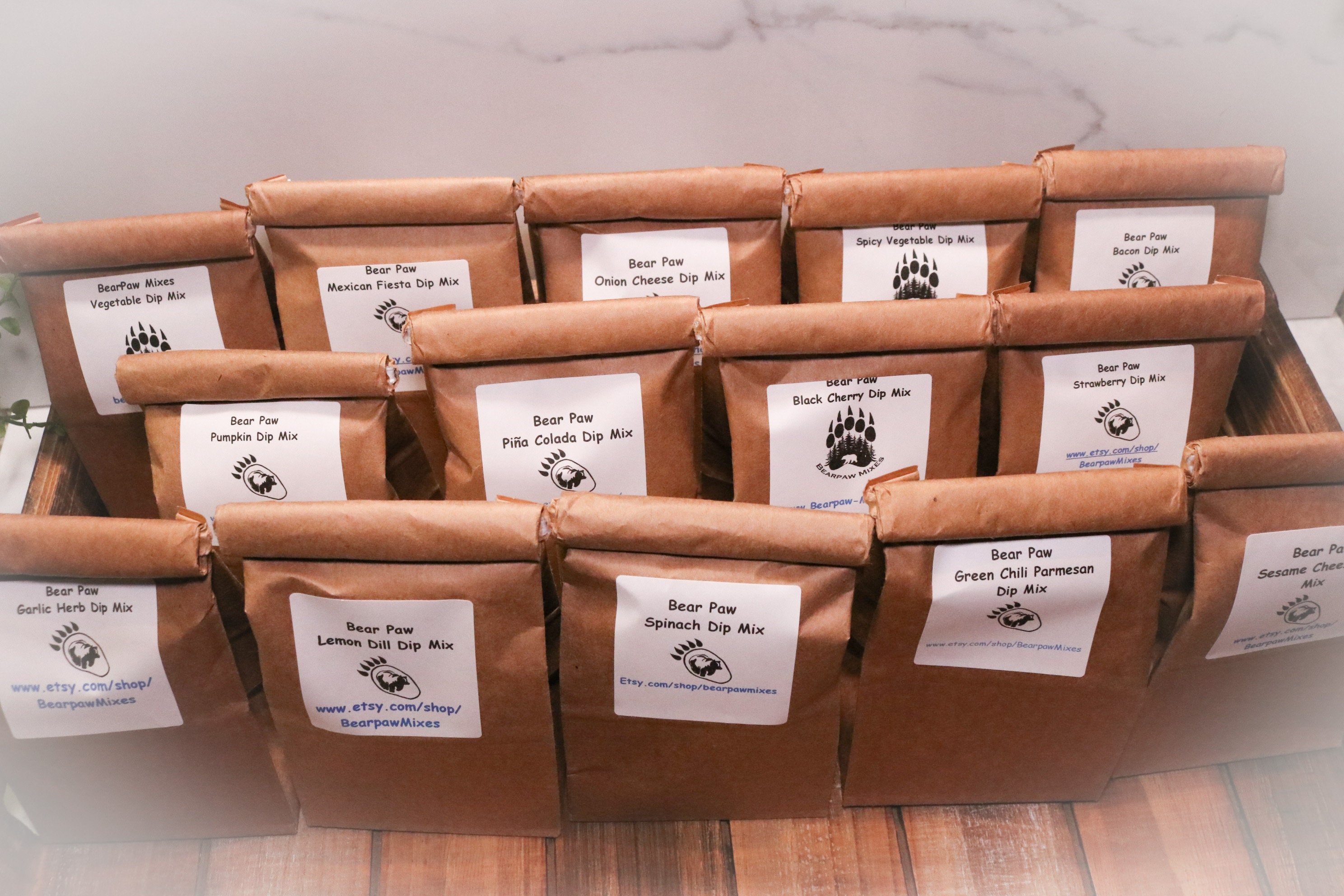 Bearpaw Sampler Dip Box, One of Each of Our Dip Mixes 18 Total Free ...