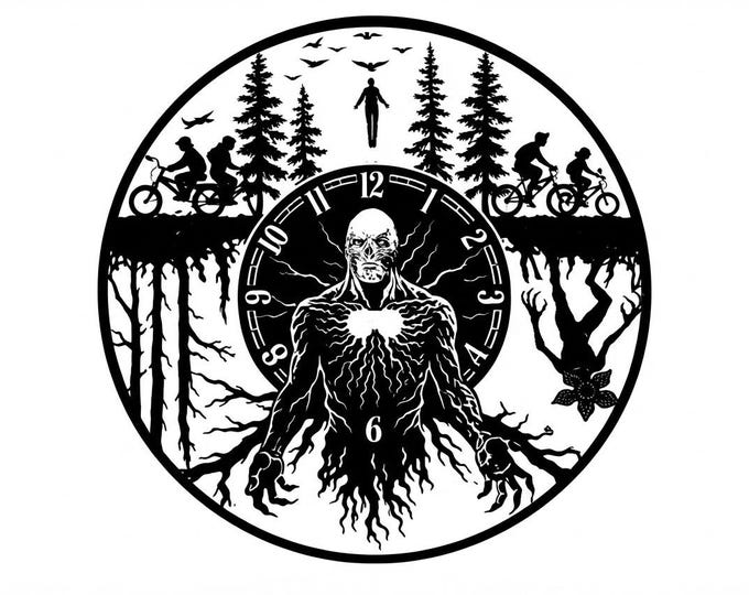 Dark Forest Decorative Wall Clock – Laser Cut DXF File - Etsy