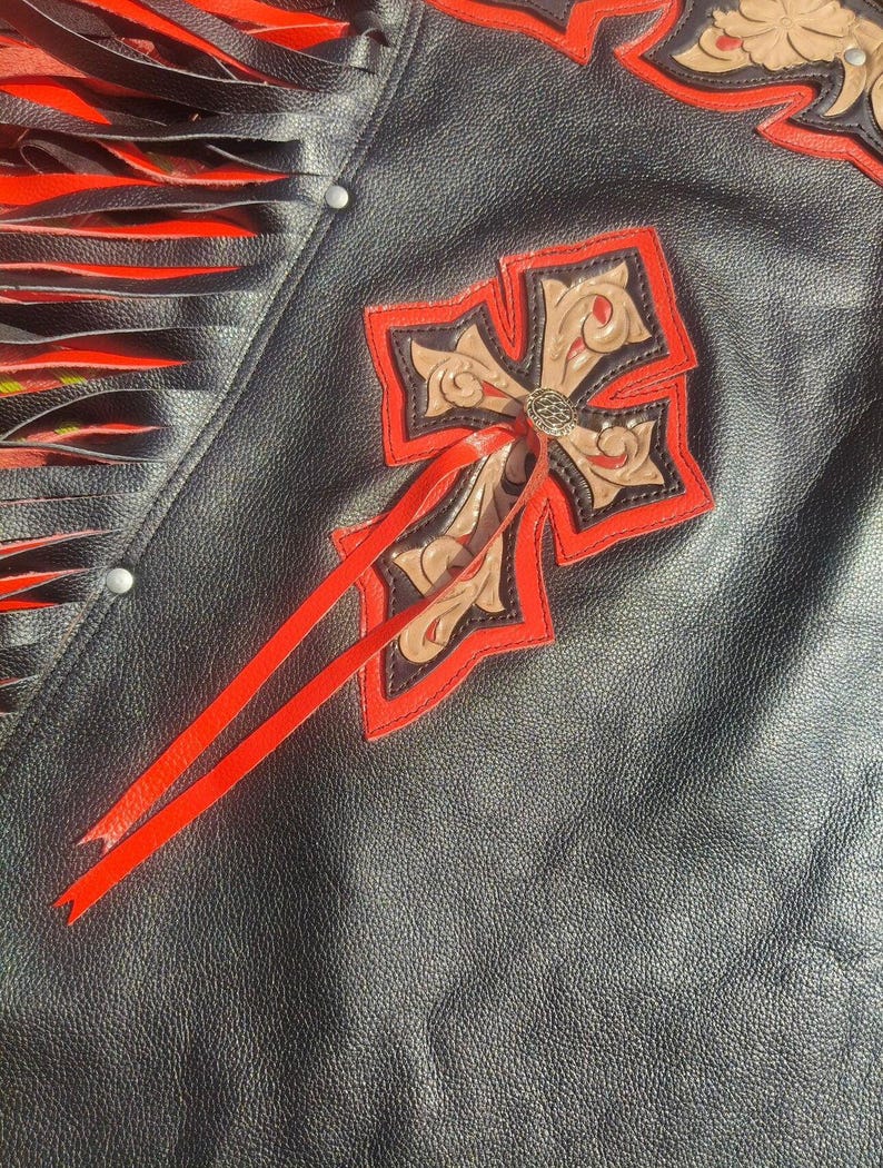Hand Tooled Leather Rodeo Chaps: Western Bull Riding Gear, Festival ...