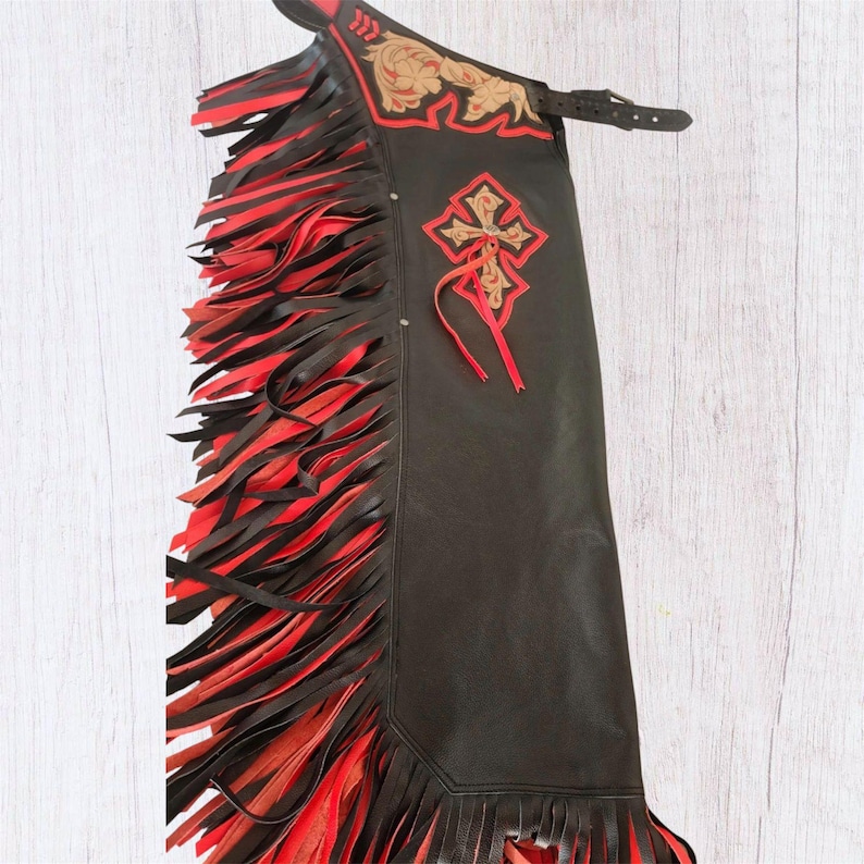 Hand Tooled Leather Rodeo Chaps: Western Bull Riding Gear, Festival ...