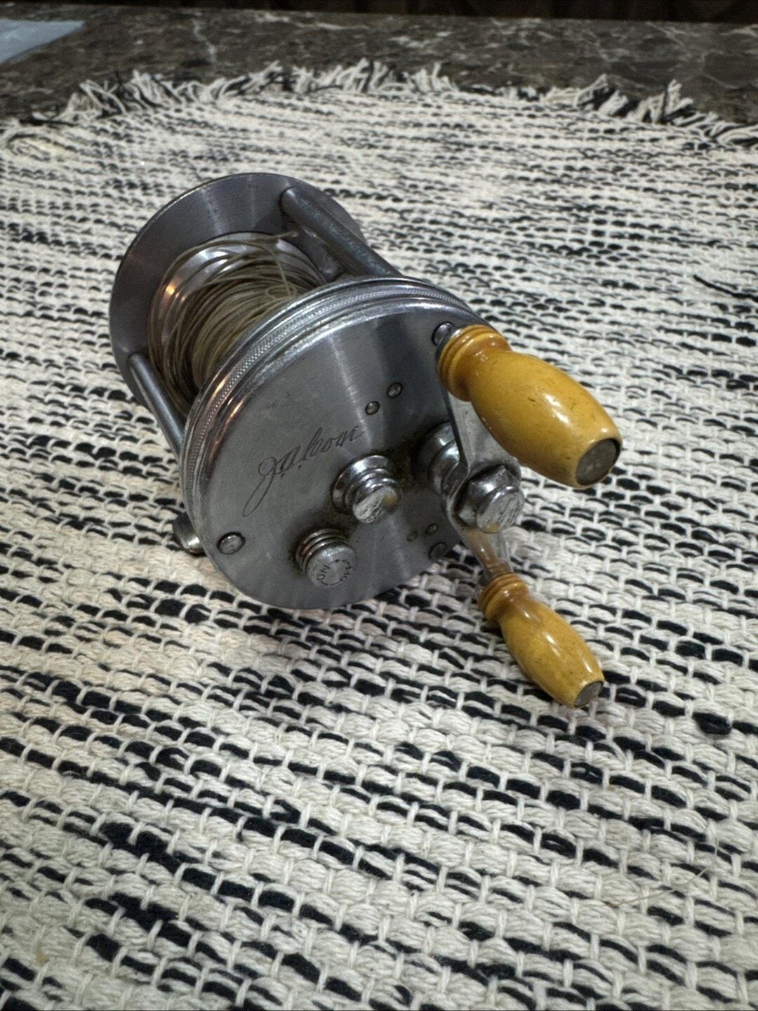 Vintage Jaleoxe J. A. Coxe Level Wind Fishing Reel Model No 60 Bronson ...