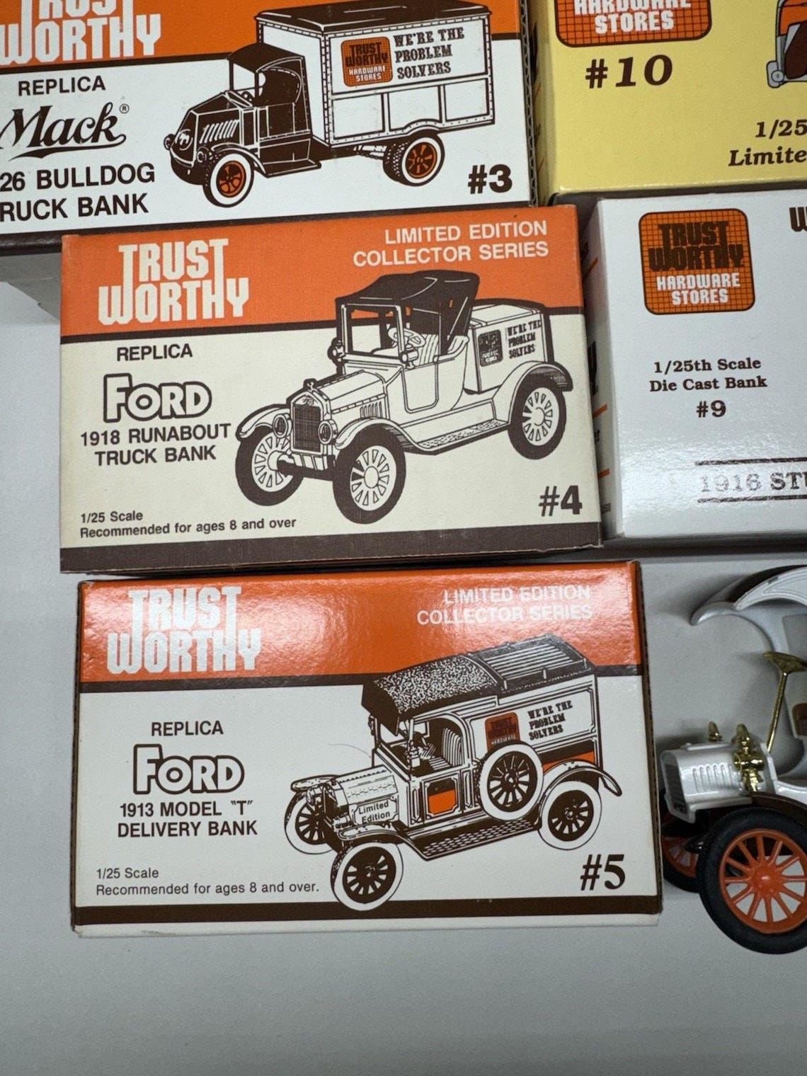 Vintage 1980s-90s Trustworthy Ertl , Spec Cast Antique Bank Truck Lot ...