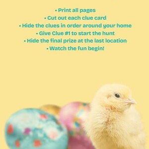 Indoor Easter Scavenger Hunt for Kids | Printable Game | Instant ...