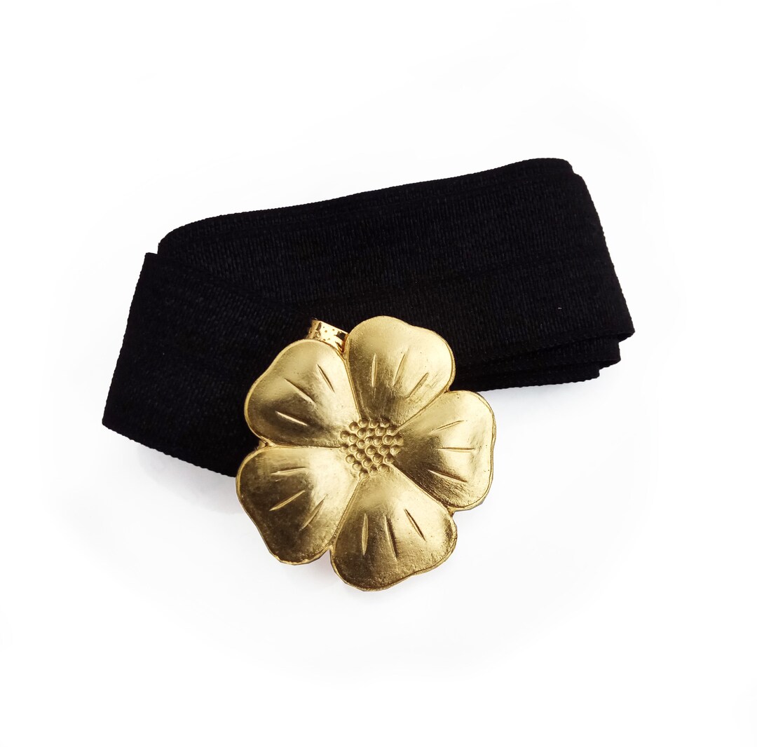 Gold Flower Waist Belt - Etsy UK