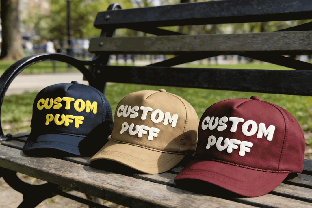 Custom 3D Puff Print Trucker Hat, Personalized Foam Cap - Etsy