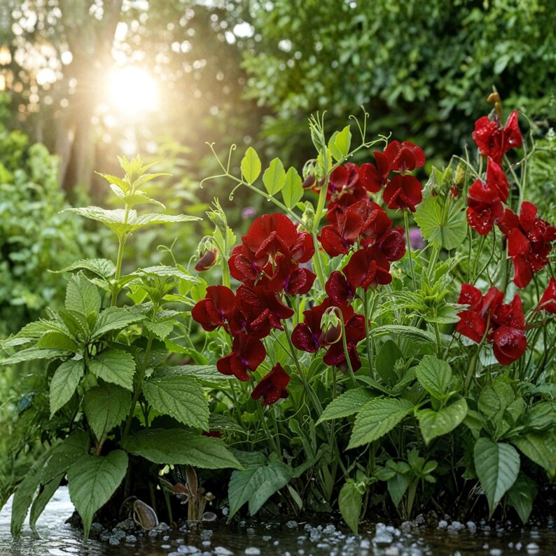 Black Knight Sweet Pea Seeds 10 Count, Lathyrus Odoratus Flower Vine ...