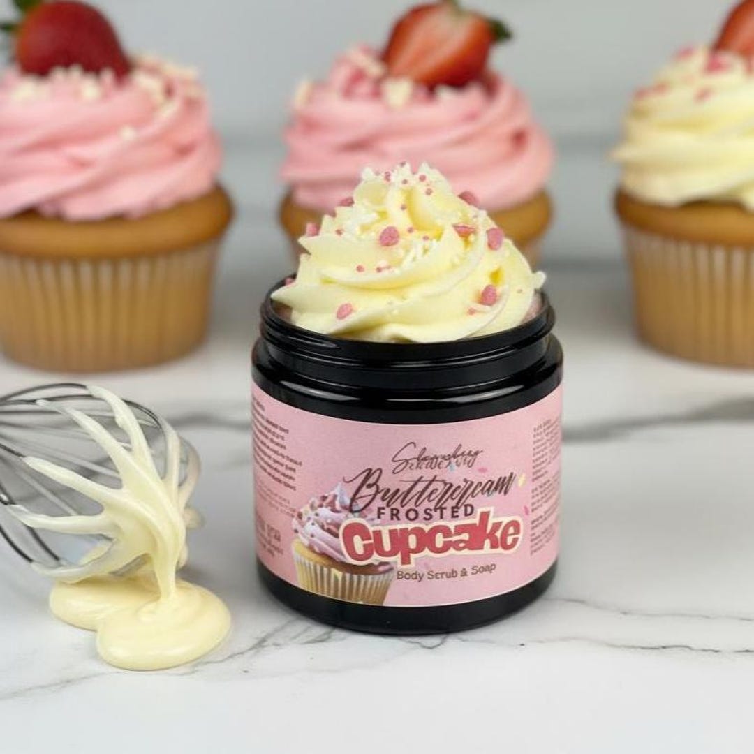 Frosted Buttercream Cupcake Cleansing Body Scrub - Etsy
