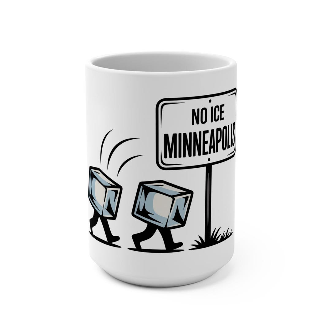 No Ice Minneapolis Mug | Walking Ice Cubes Design - Etsy