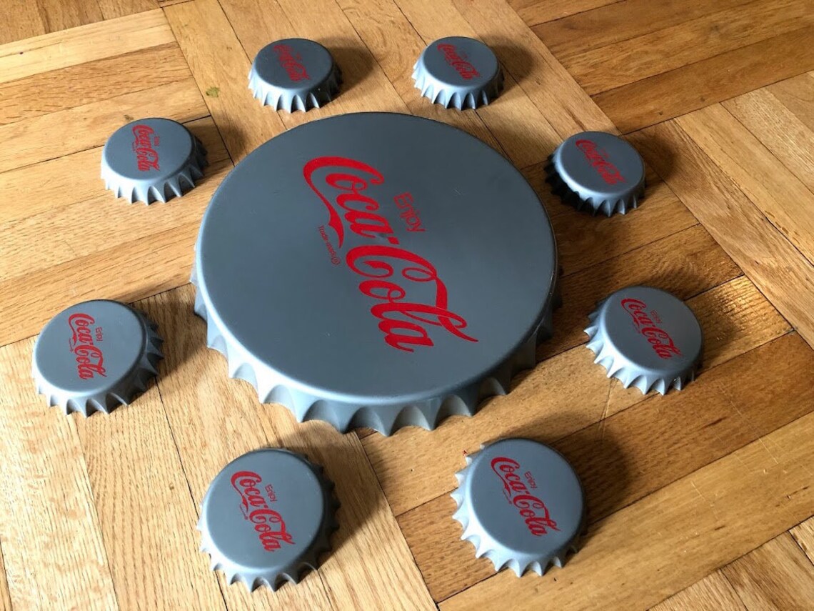 Enjoy Coca Cola Bottle Cap Coke Coaster Set Soda Pop Vintage | Etsy