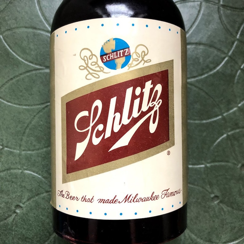 1970 Schlitz Beer Plastic Bottle 6 Coaster Holder Vintage Barware ...