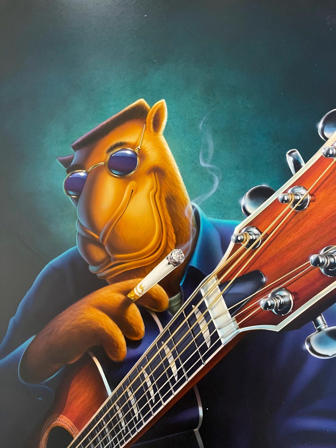 Joe Camel Original Artwork Illustration Advertising Camel Cigarette ...