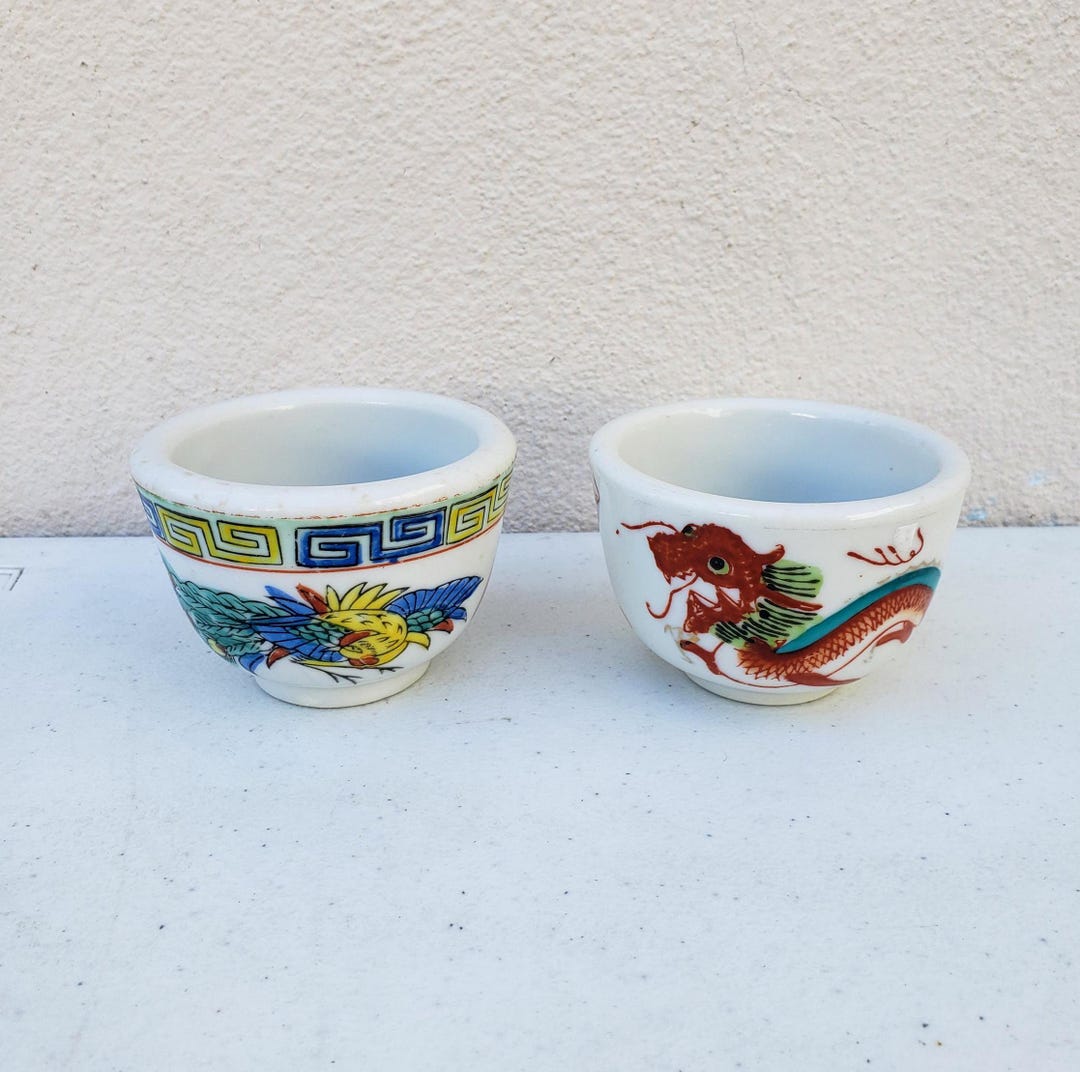 Set of 2 Chinese Restaurant Ware Tea Cups - Etsy