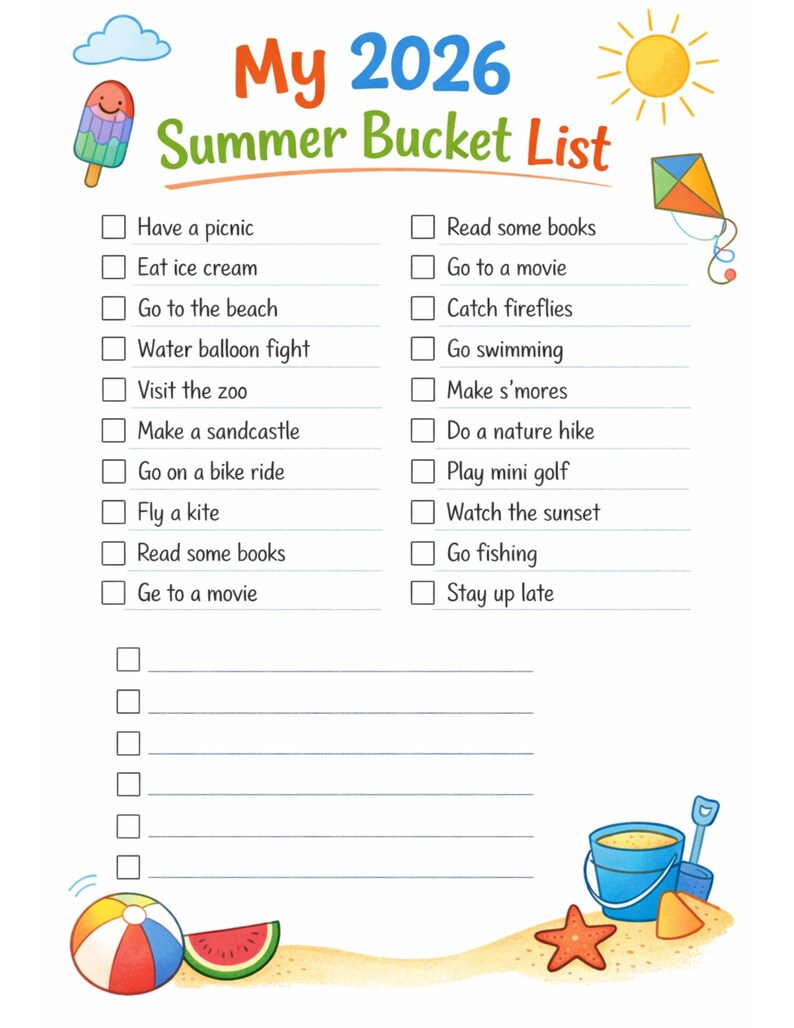 Kids Summer Adventure Book 2026 | Activity, Reading Tracker (digital ...