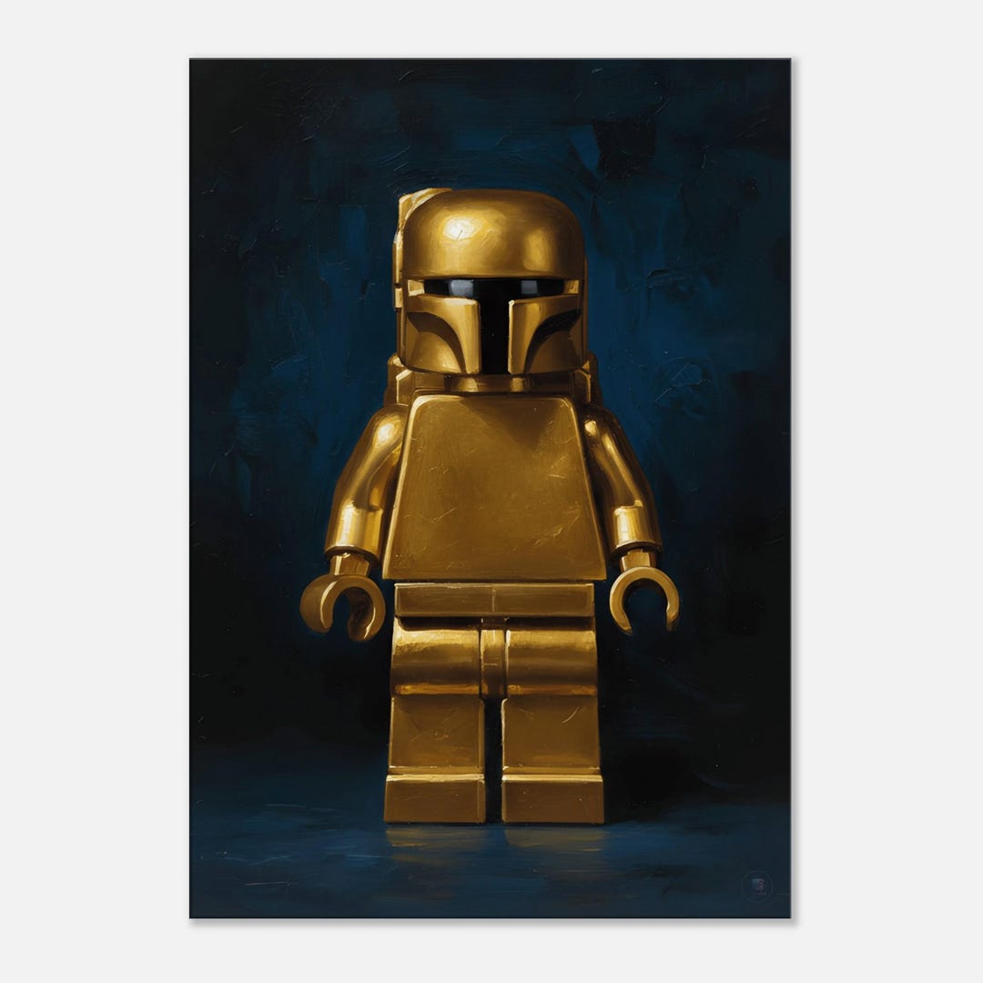 Rare Lego Bronze Painting on Canvas - Golden Bounty Hero - Collection ...