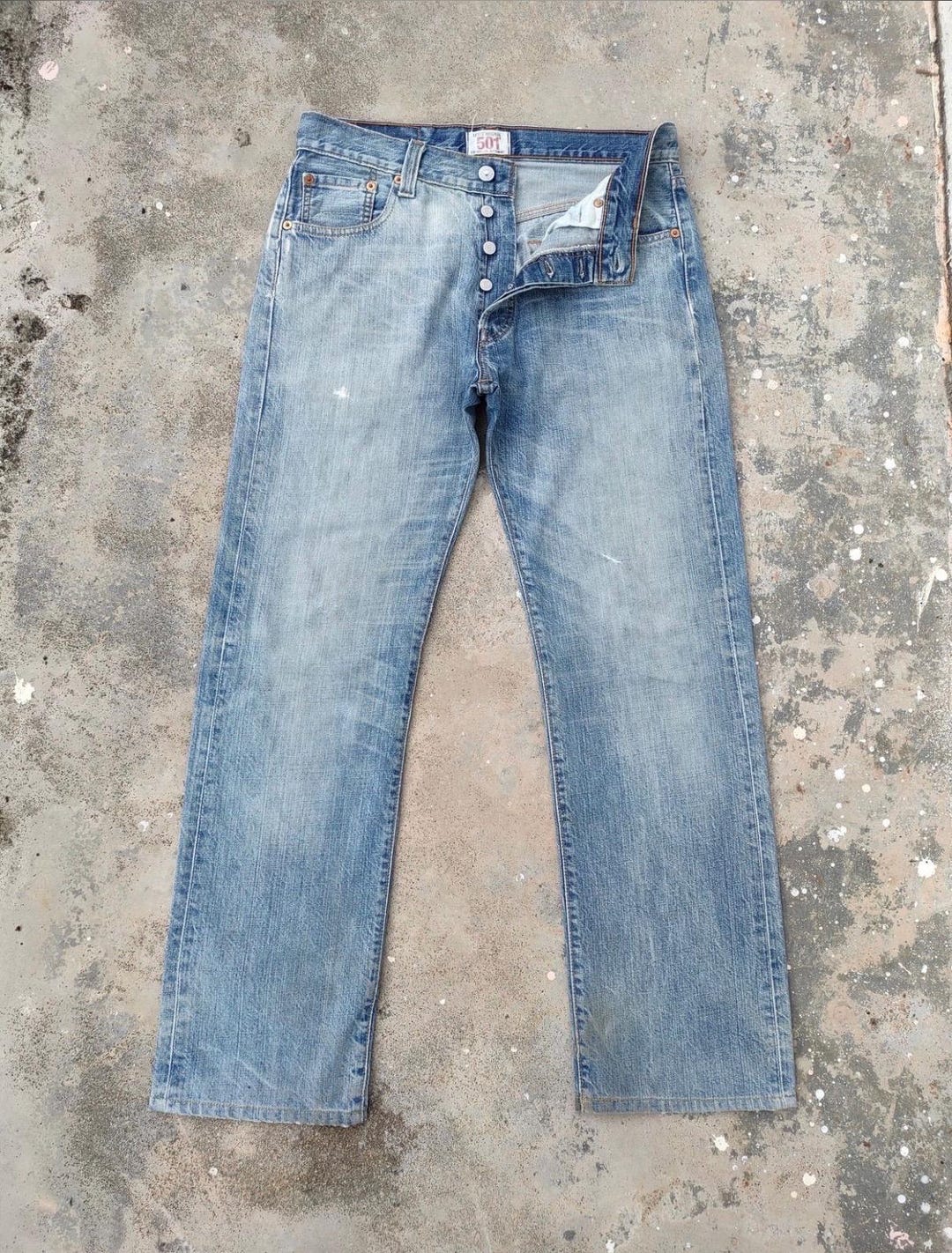 Vintage Y2k Levi's 501 Faded Denim Button Fly Jean Denim Pants W31x29 ...
