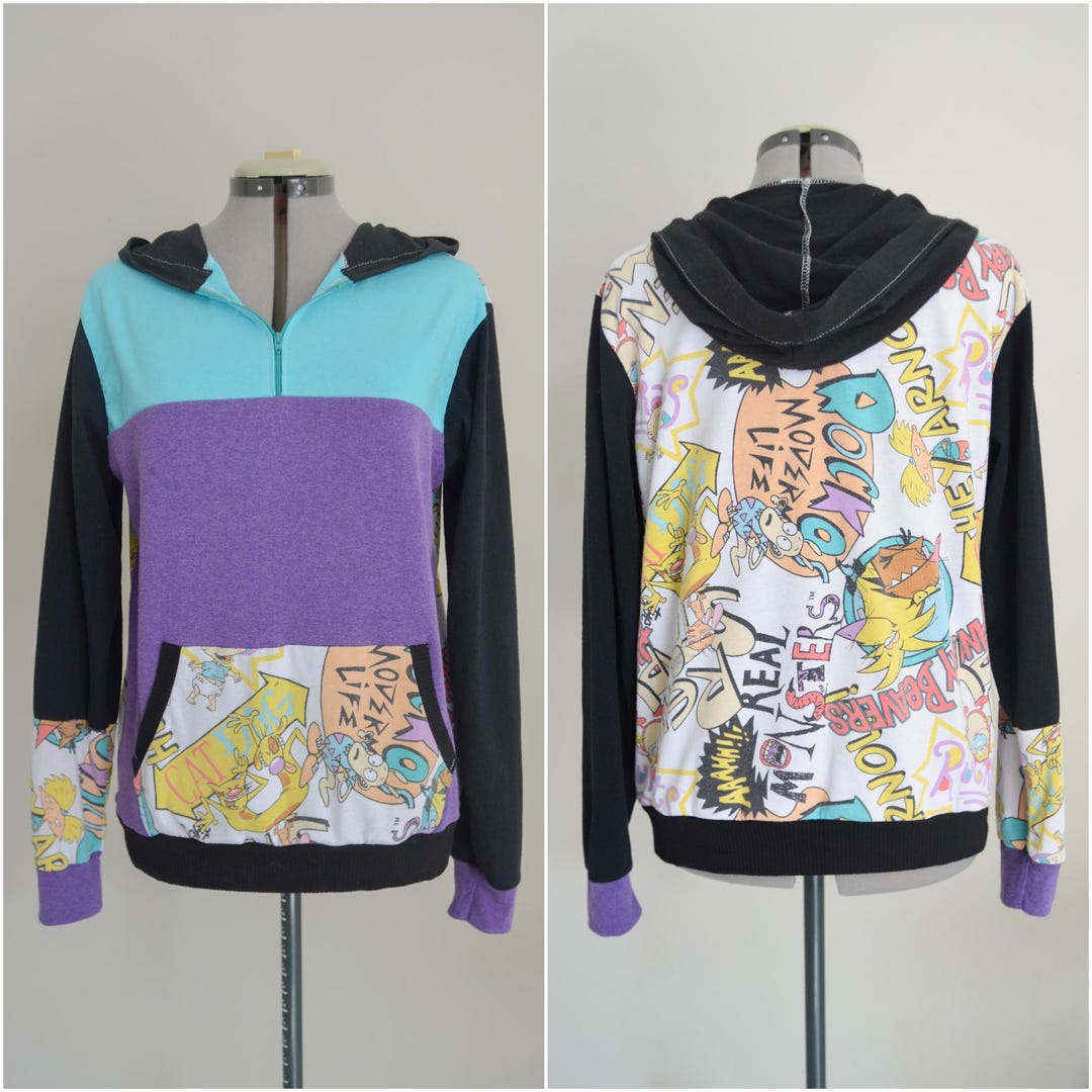 Hey Arnold! Ahhh Real Monsters and Other Nickelodeon Cartoons Half Zip ...