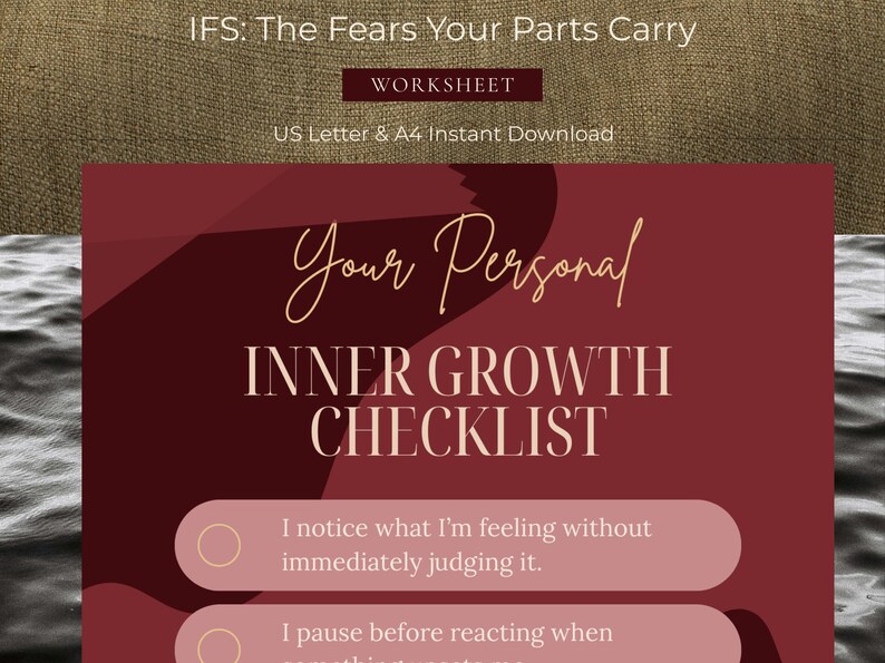 Inner Growth Checklist | IFS Healing Guide for Emotional Clarity ...