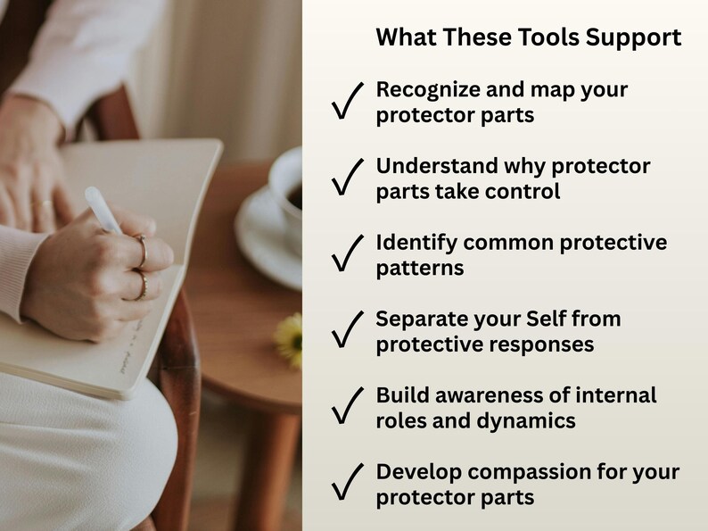 IFS Protector Parts Mapping Workbook | CPTSD Trauma Healing Worksheets ...