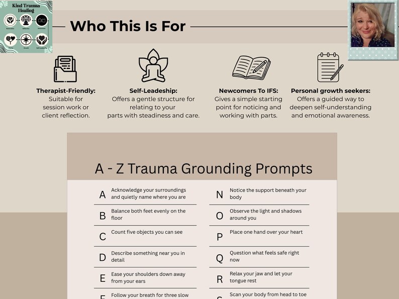 A-Z Trauma Grounding Prompts | Somatic Resets and Flashback Management ...