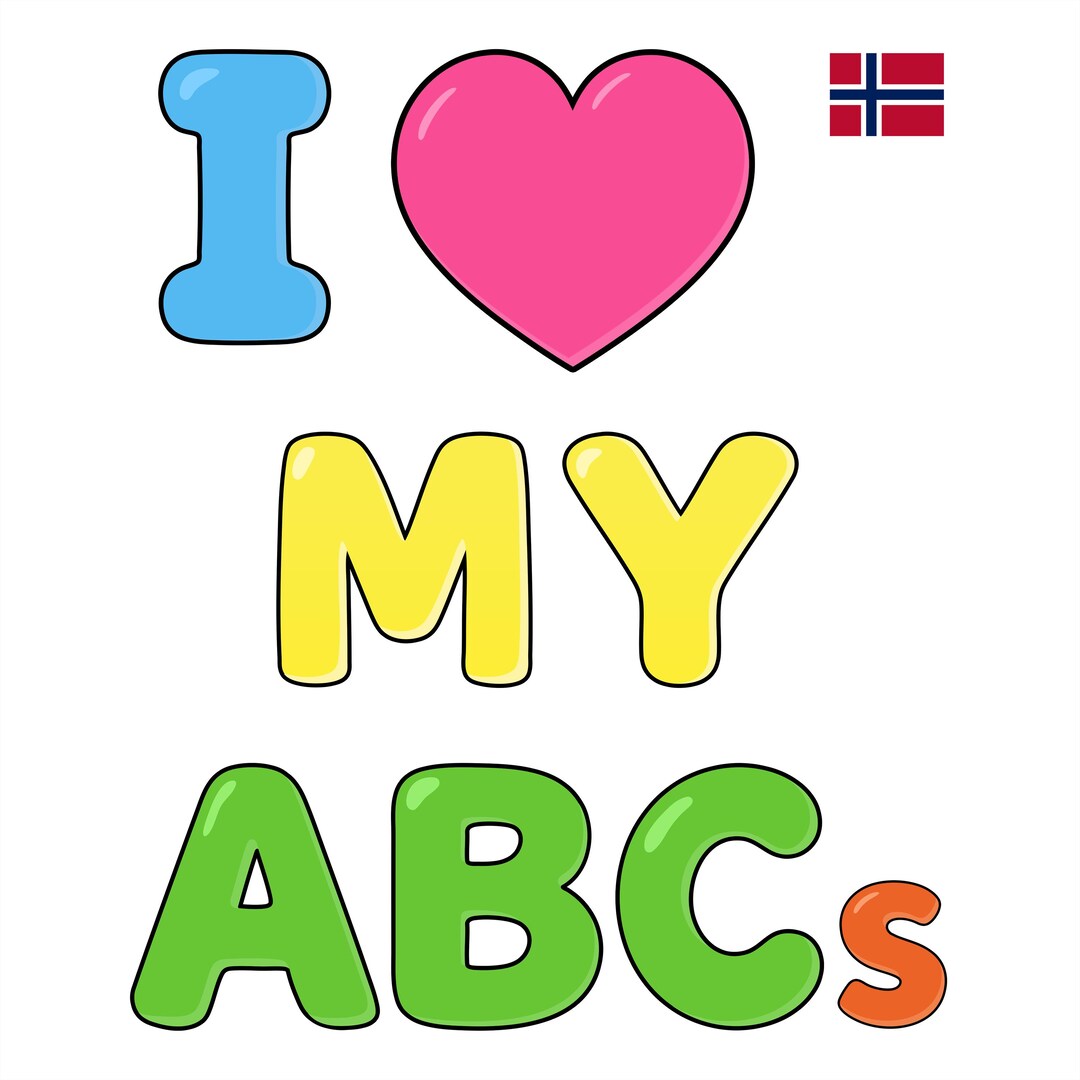 Norwegian Alphabet Letter Tiles Mega Pack – Printable PDF & PNG | Prek ...