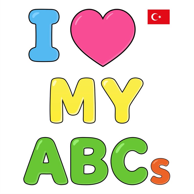 Turkish Alphabet Letter Tiles Mega Pack – Printable PDF & PNG | Prek ...