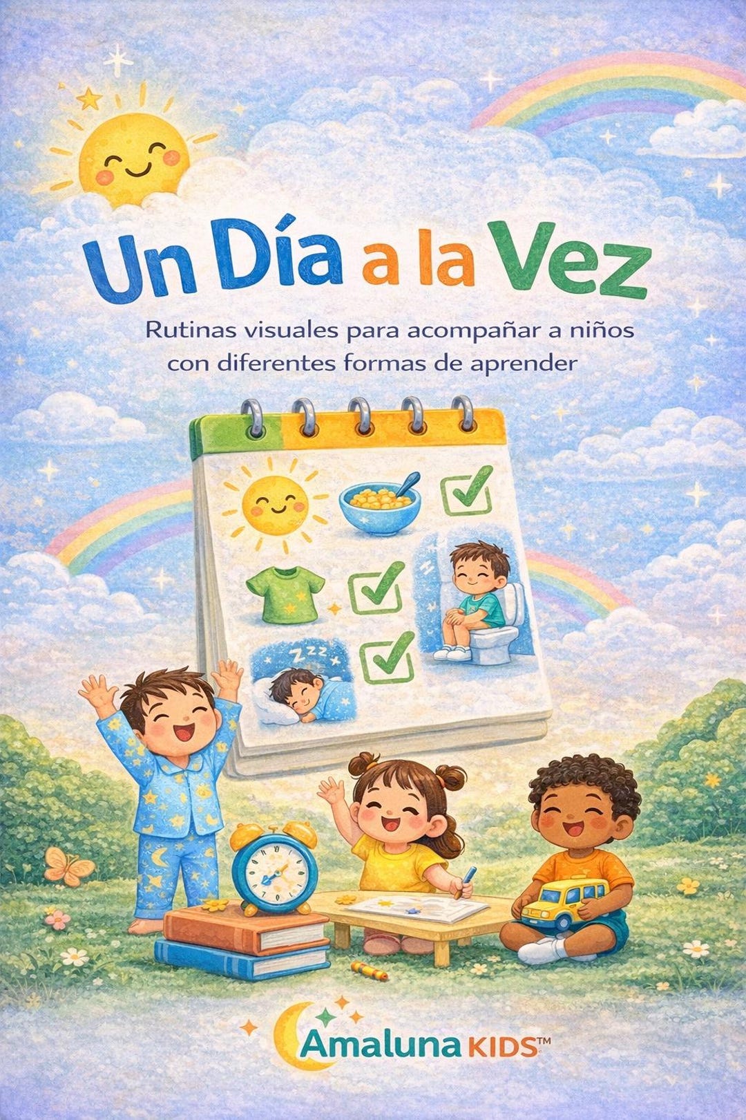 One Day at a Time – Visual Schedule for Kids (bilingual) | Daily ...