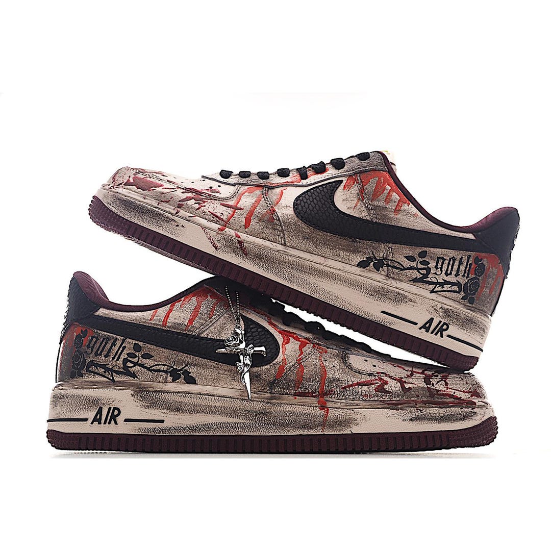 Custom AF1 Sneakers, Custom Air Force 1 Shoes, Handmade, Hand-painted ...