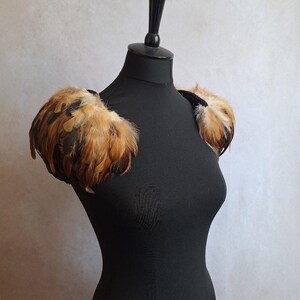 Natural Feather Epaulette Shoulder Pieces, Wings, Feather Shoulders ...