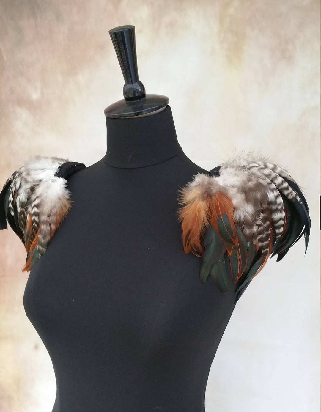 Natural Feather Epaulette Shoulder Pieces Wings Feather - Etsy