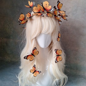 Monarch Butterfly Crown and Hair Clips - Etsy