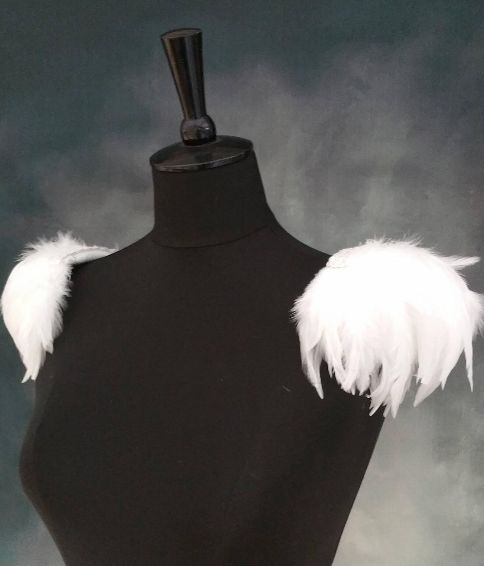 White Feather Shoulder Epaulette Feather Wings Feather - Etsy